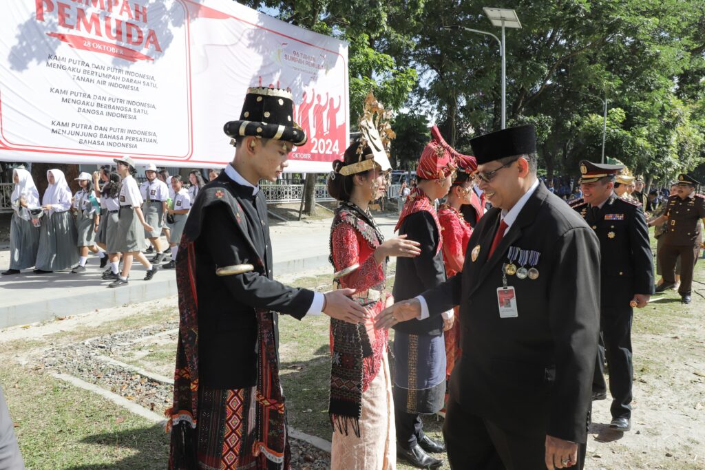Pjs Wali Kota Pematangsiantar Memimpin Upacara Peringatan Hari Sumpah Pemuda ke-96 Tahun 2024