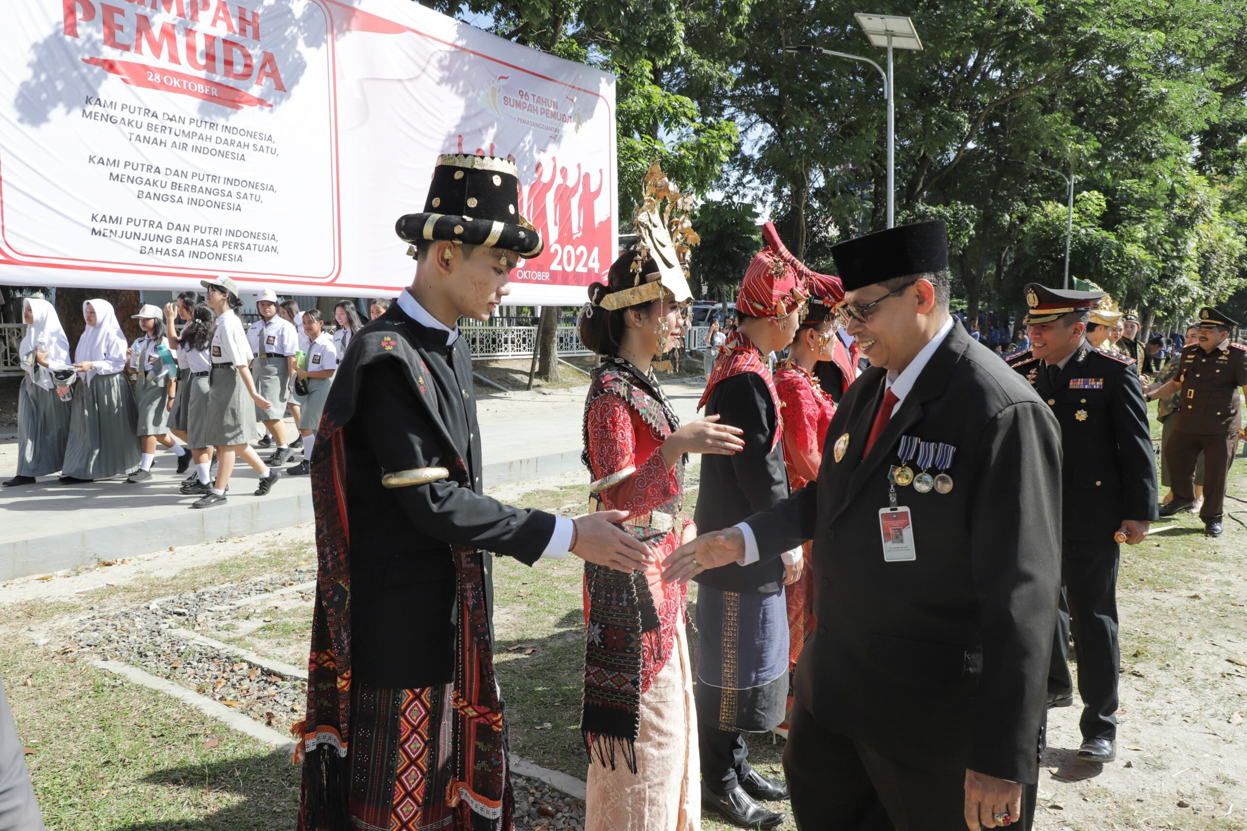 Pjs Wali Kota Pematangsiantar Memimpin Upacara Peringatan Hari Sumpah Pemuda ke-96 Tahun 2024