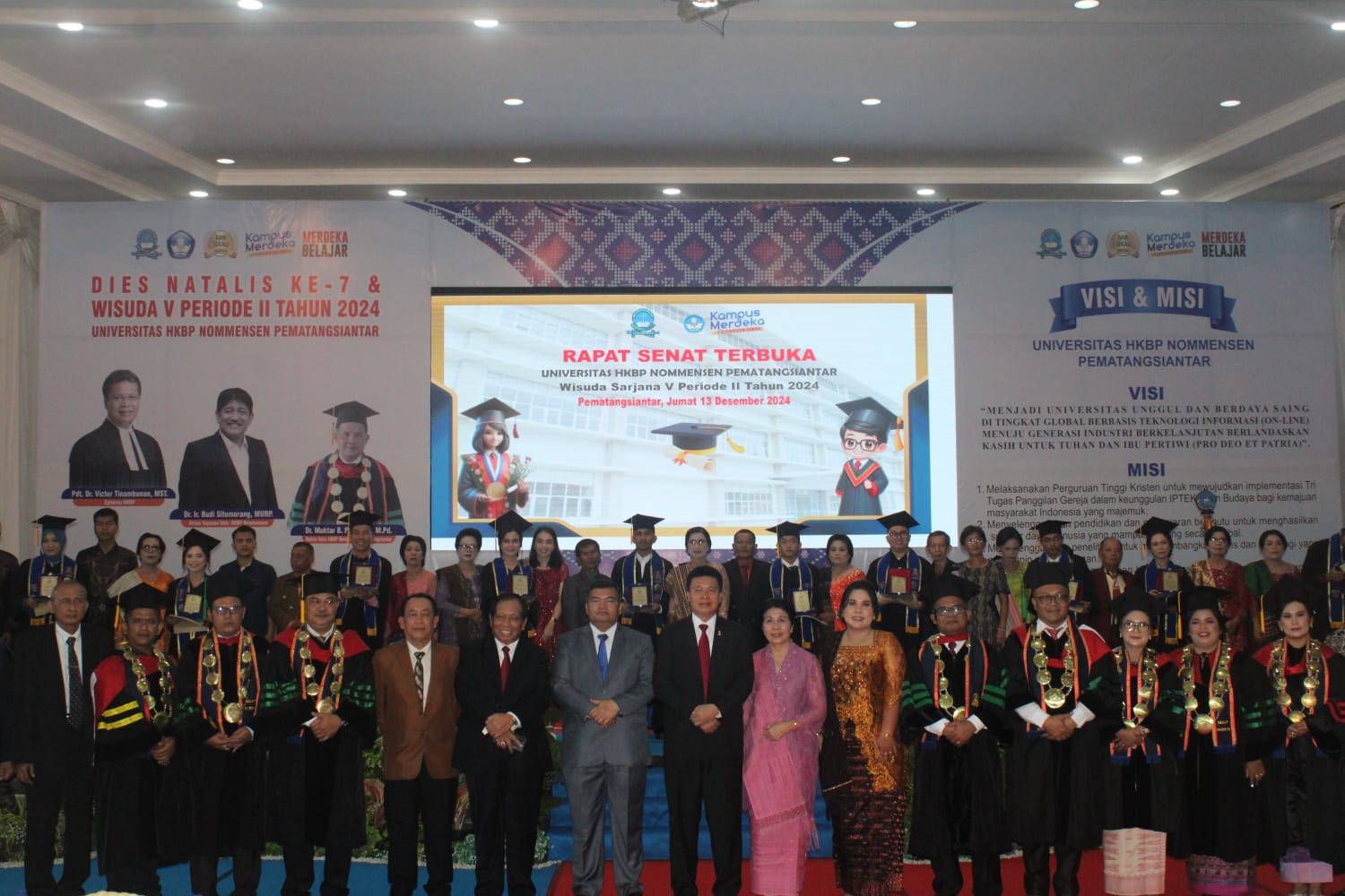 UHKBPNP Luluskan 320 Wisudawan, Rektor: Wisuda Bukan Akhir dari Belajar