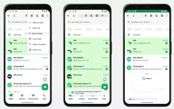 WhatsApp Rilis Fitur Canggih! Bisa Baca Banyak Chat Sekaligus Lewat Quick Recap