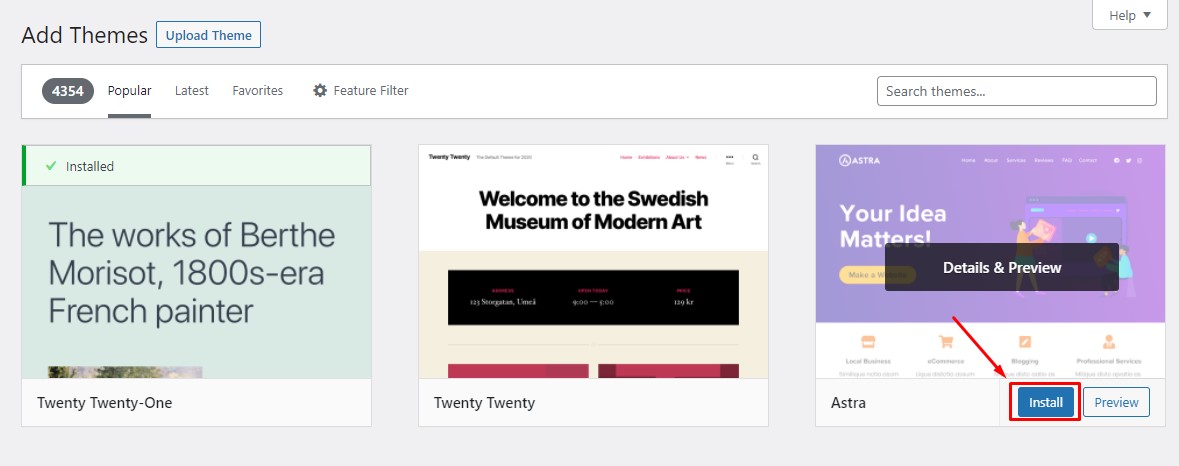 Cara Install Theme WordPress - IDCloudHost