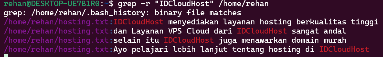 Cara Menggunakan Perintah Grep di Linux/Unix - IDCloudHost