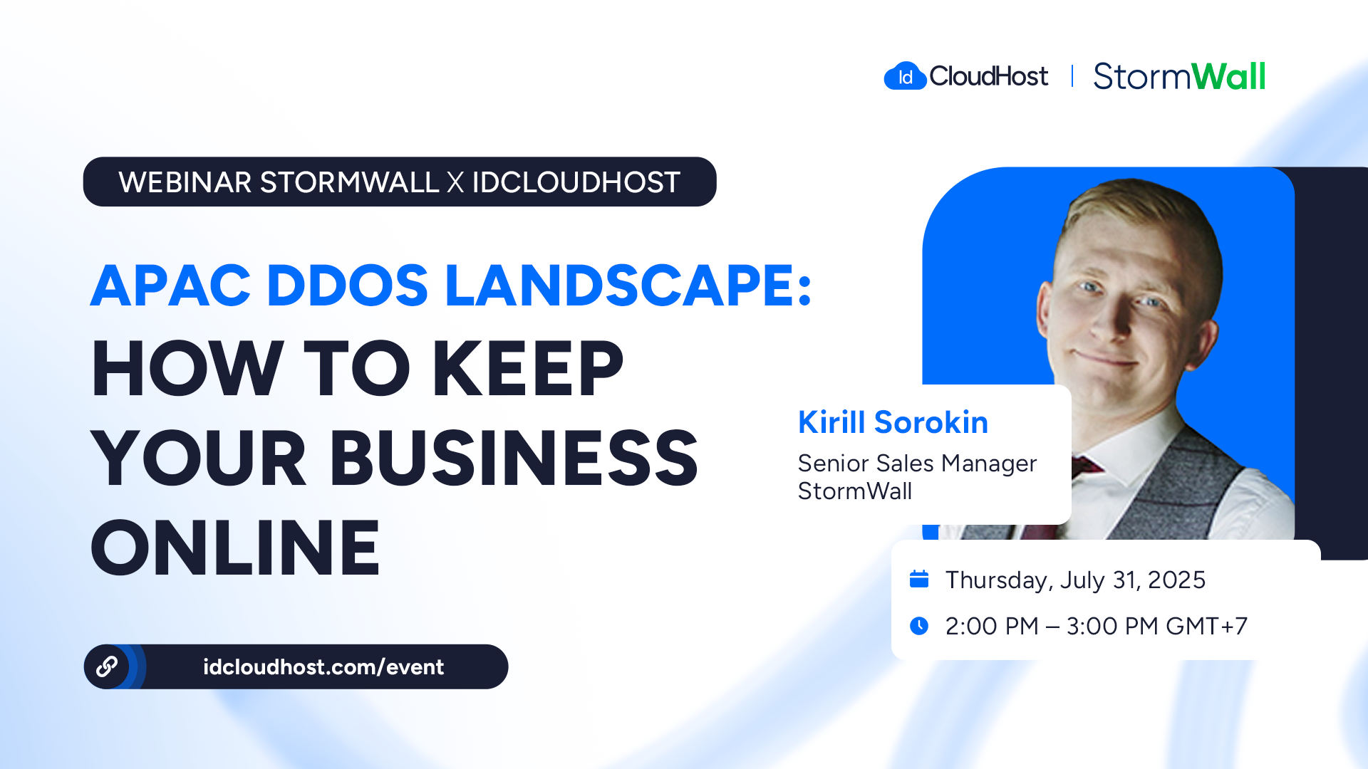 Webinar StormWall X IDCloudHost " APAC DDoS Landscape: How to Keep Your ...