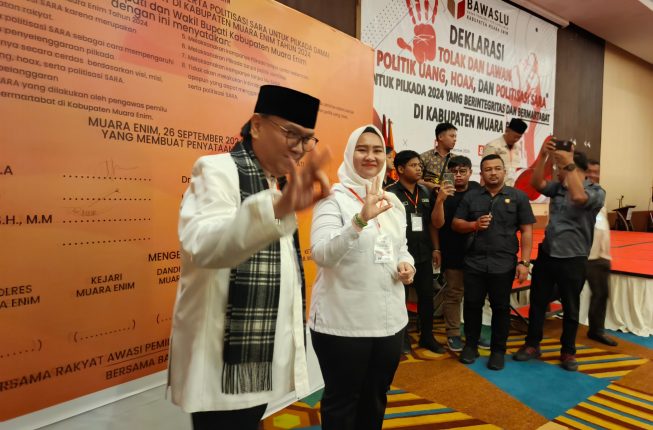 Pasangan Calon Bupati dan Wakil Bupati Muara Enim 2024, H. Nasrun Umar & Lia Anggraini mengajak ...