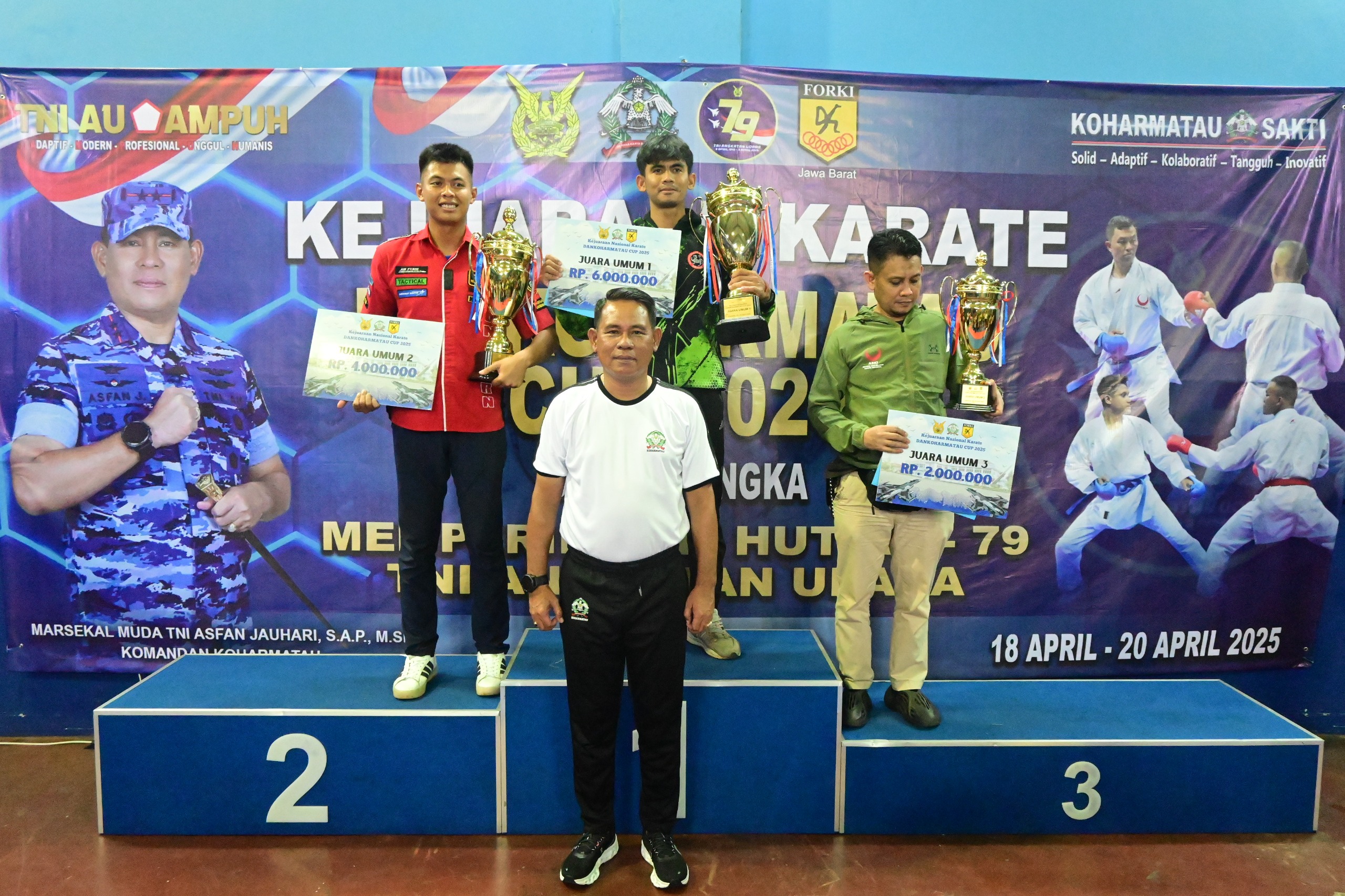 Skadron Udara 33 Lanud Sultan Hasanuddin Tampil Gemilang, Juara 2 di Kejuaraan Karate ...