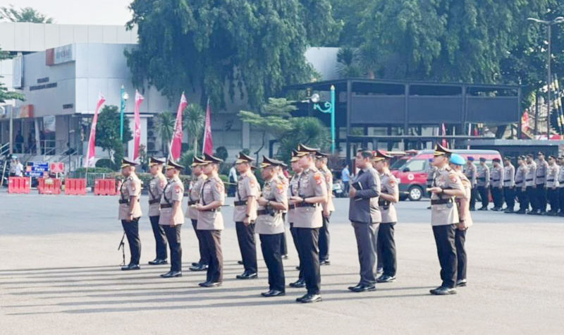 Kapolda Pimpin Serah Terima Jabatan 5 Kapolres