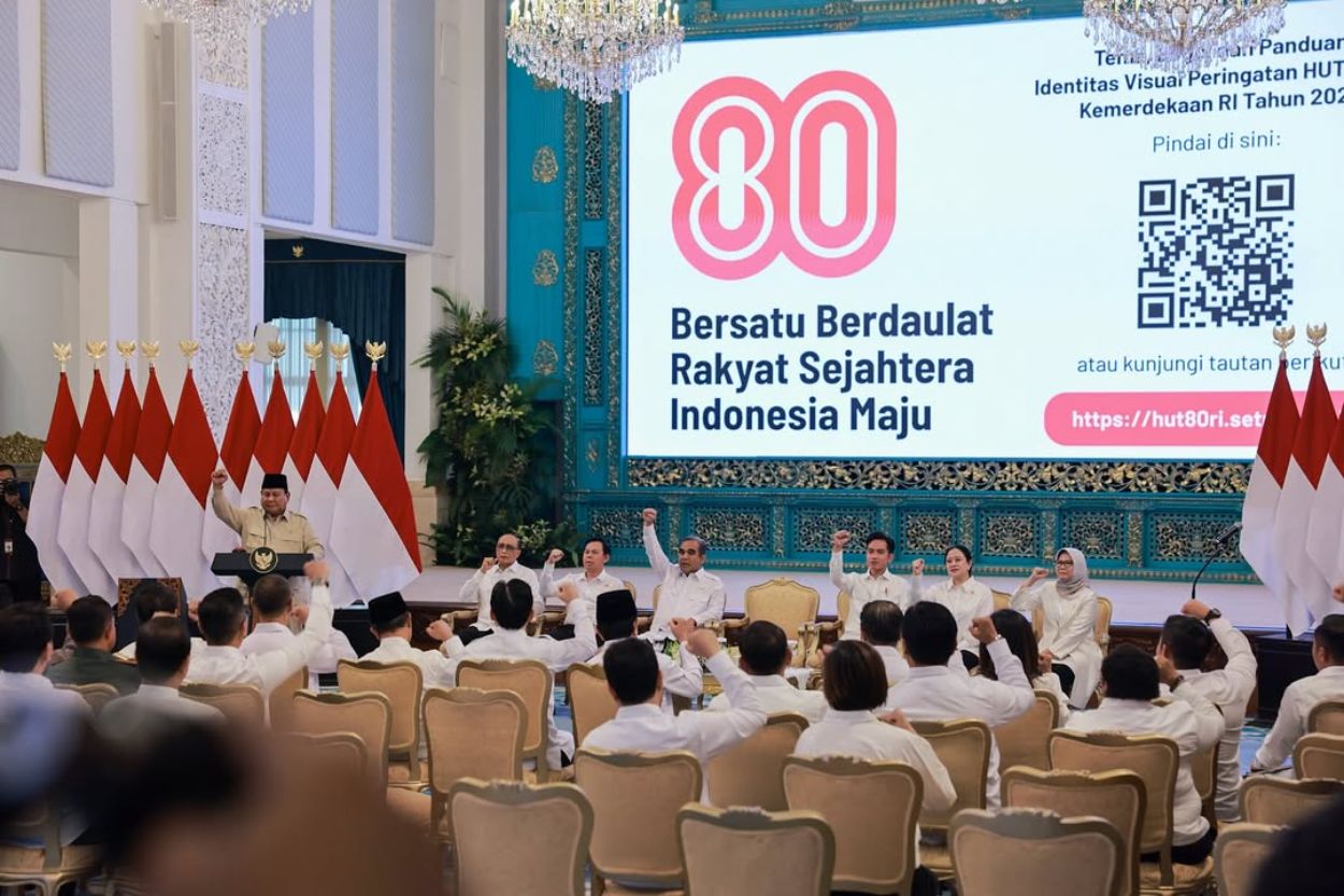 Presiden Prabowo Luncurkan Logo HUT ke-80 RI, Berikut Wujud dan Makanya