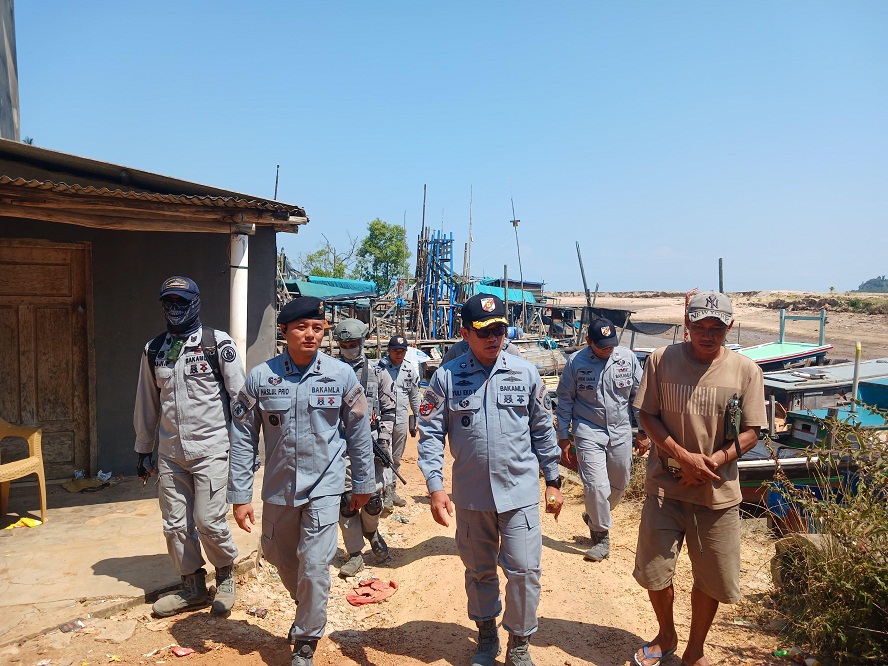 Bakamla RI Tertibkan Tambang Timah Ilegal di Wilayah IUP PT Timah, Bangka Barat