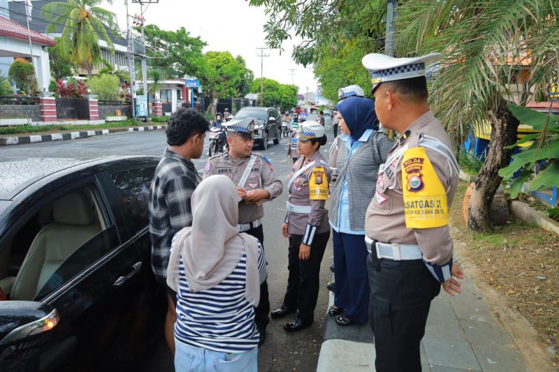 Ditlantas Polda Malut Tindak Ribuan Pelanggar Selama Operasi Patuh Kie Raha