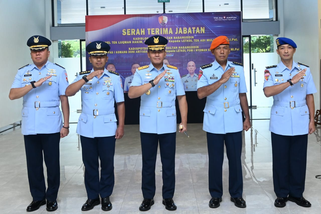 Rotasi Jabatan di Lanud Sultan Hasanuddin, Danlanud Pimpin Sertijab Dua Perwira Penting