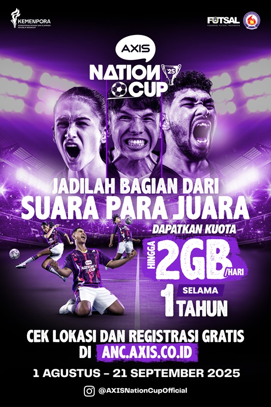 Axis Nation Cup 2025, Hadirkan Turnamen Futsal Putri di Lima Kota. Mana Saja?