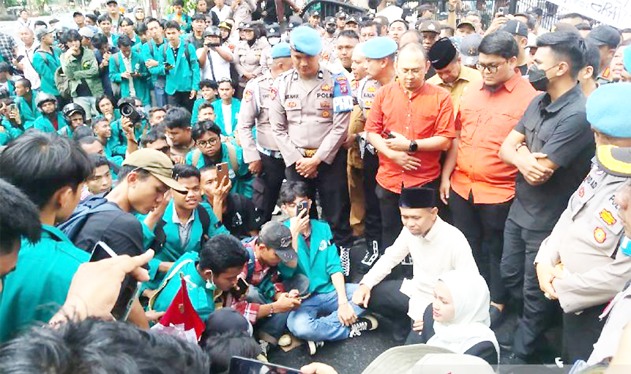 DPRD Sumut Apresiasi Aksi Damai, Janjikan Aspirasi Mahasiswa Sampai ke DPR RI