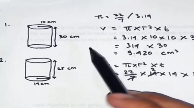 Cara Menghitung Volume Tabung dengan Rumus yang Tepat