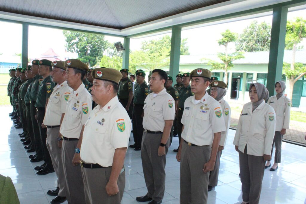 Dandim 0402 Oki Pimpin Upacara Korps Raport Kenaikan Pangkat