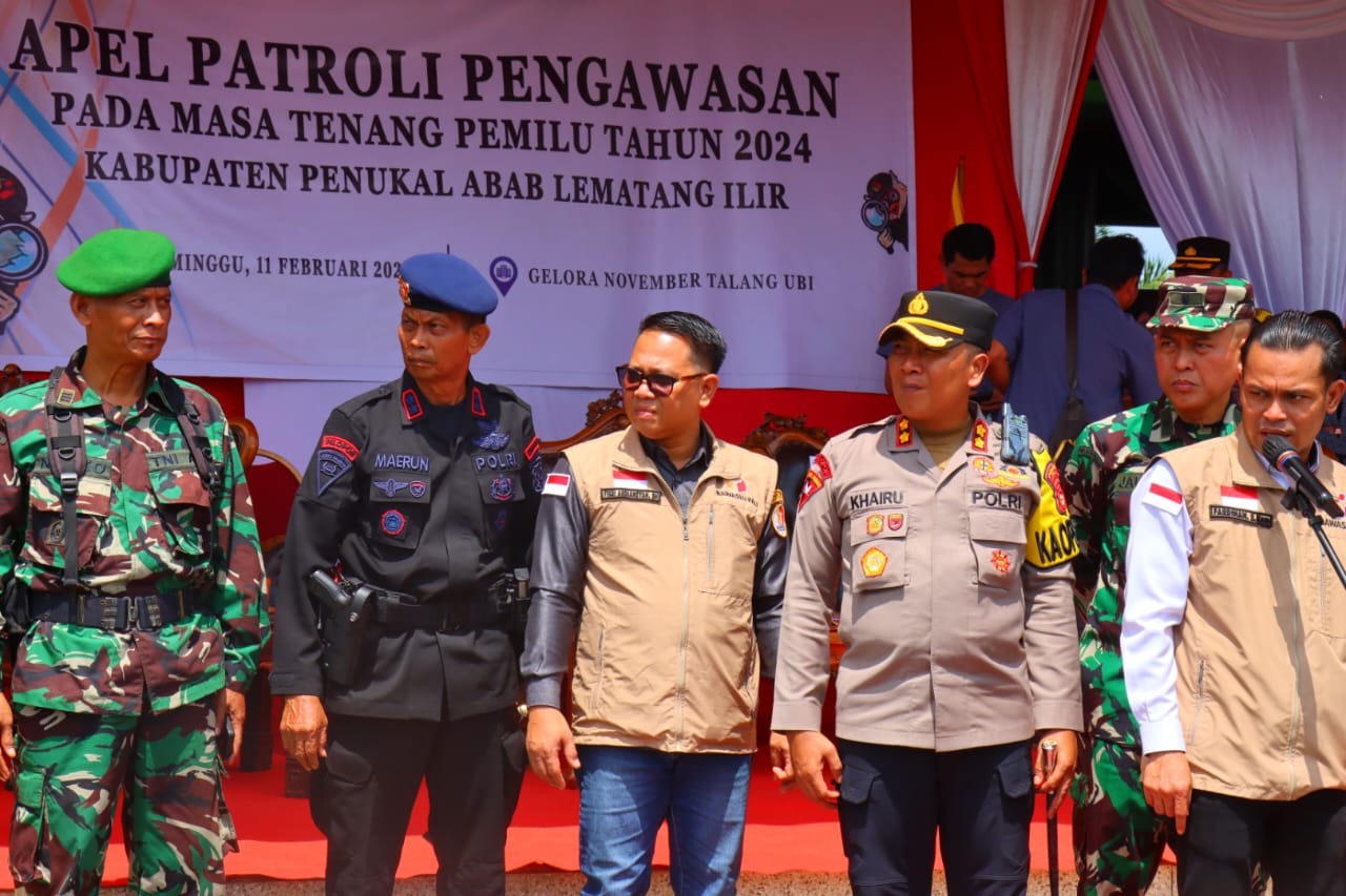 Masuk Masa Tenang, Bawaslu Dan Polres PALI Lepaskan APK