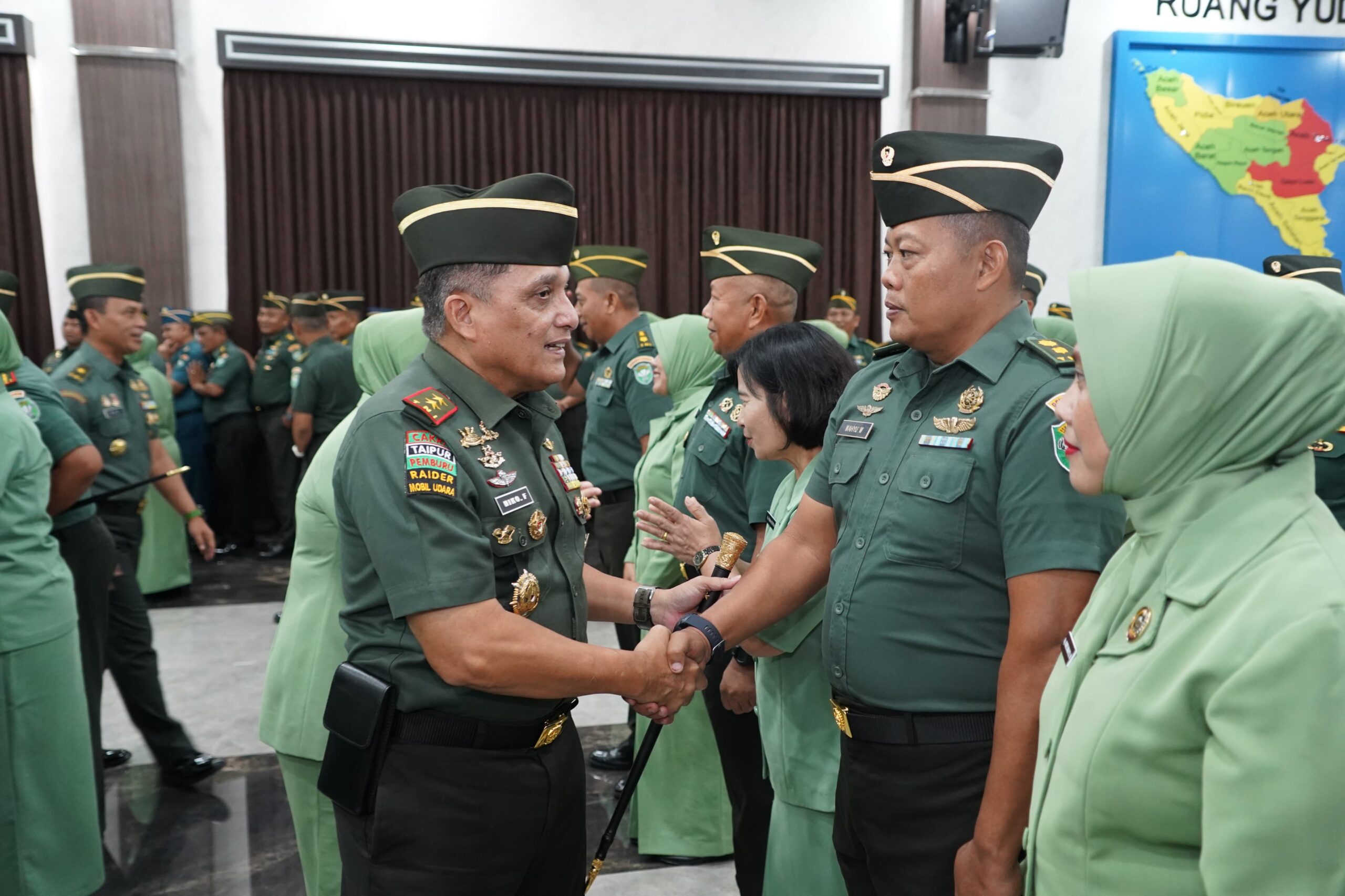 Pangdam IM pimpin Acara Korps Rapot Kenaikan Pangkat Pamen Kodam IM