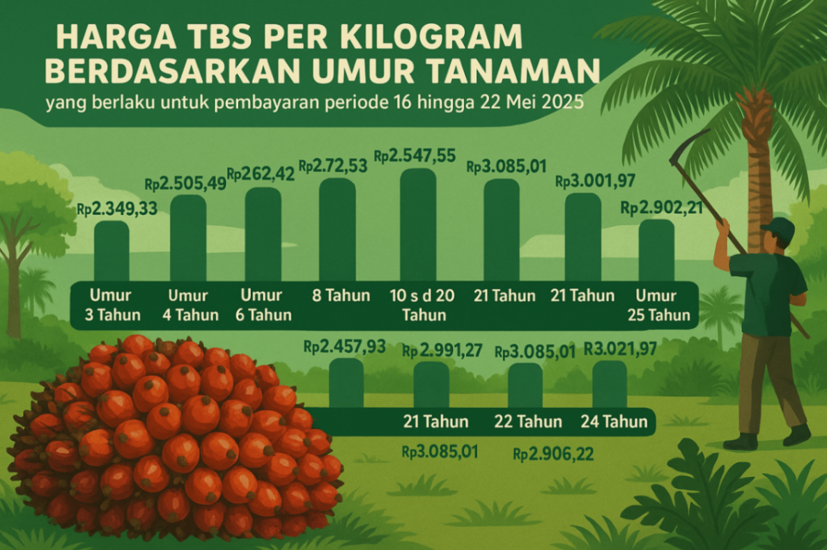 Angin Segar untuk Perkebunan Sawit Kalbar: Harga TBS Melesat hingga Rp3.135/Kg di Periode Mei ...