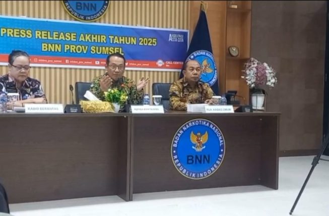 Sepanjang 2025, BNNP Sumsel Tangkap 37 Tersangka, 19 DPO Jadi PR pada ...