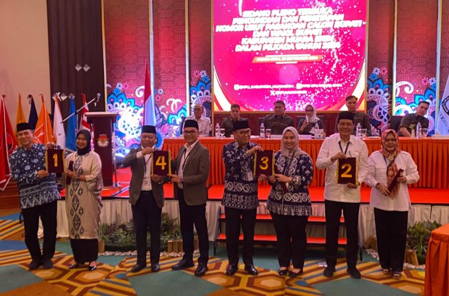 Ini Hasil Pengundian Nomor Urut Calon Bupati dan Wakil Bupati Muara Enim 2024-2029 - Sumsel Online