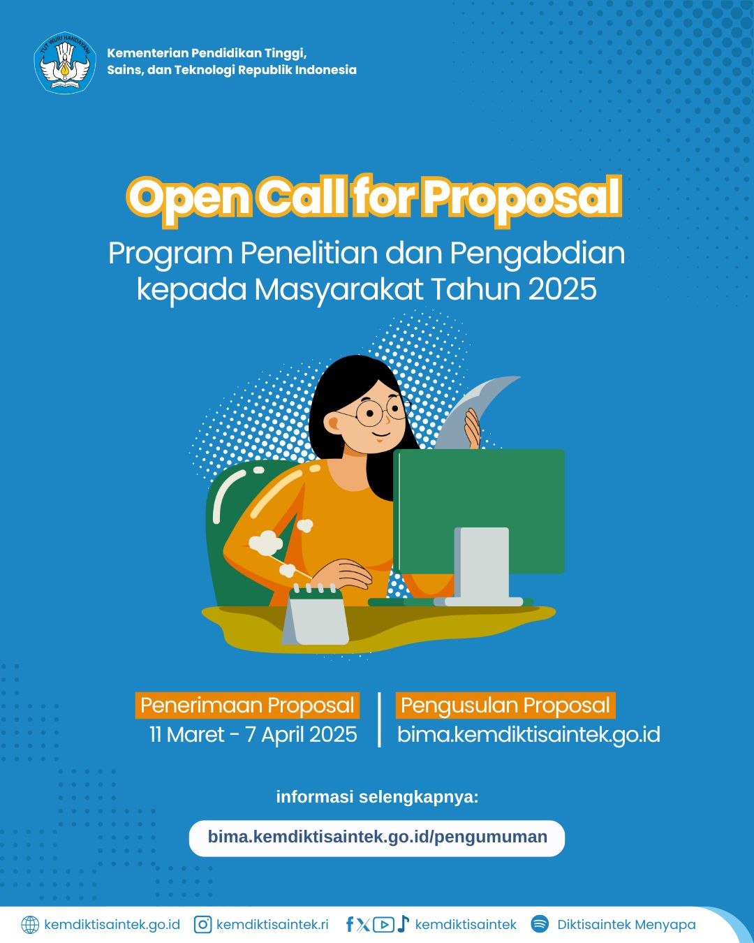 Direktorat Jendral Riset dan Pengembangan Buka Penerimaan Proposal Penelitian dan Pengabdian ...