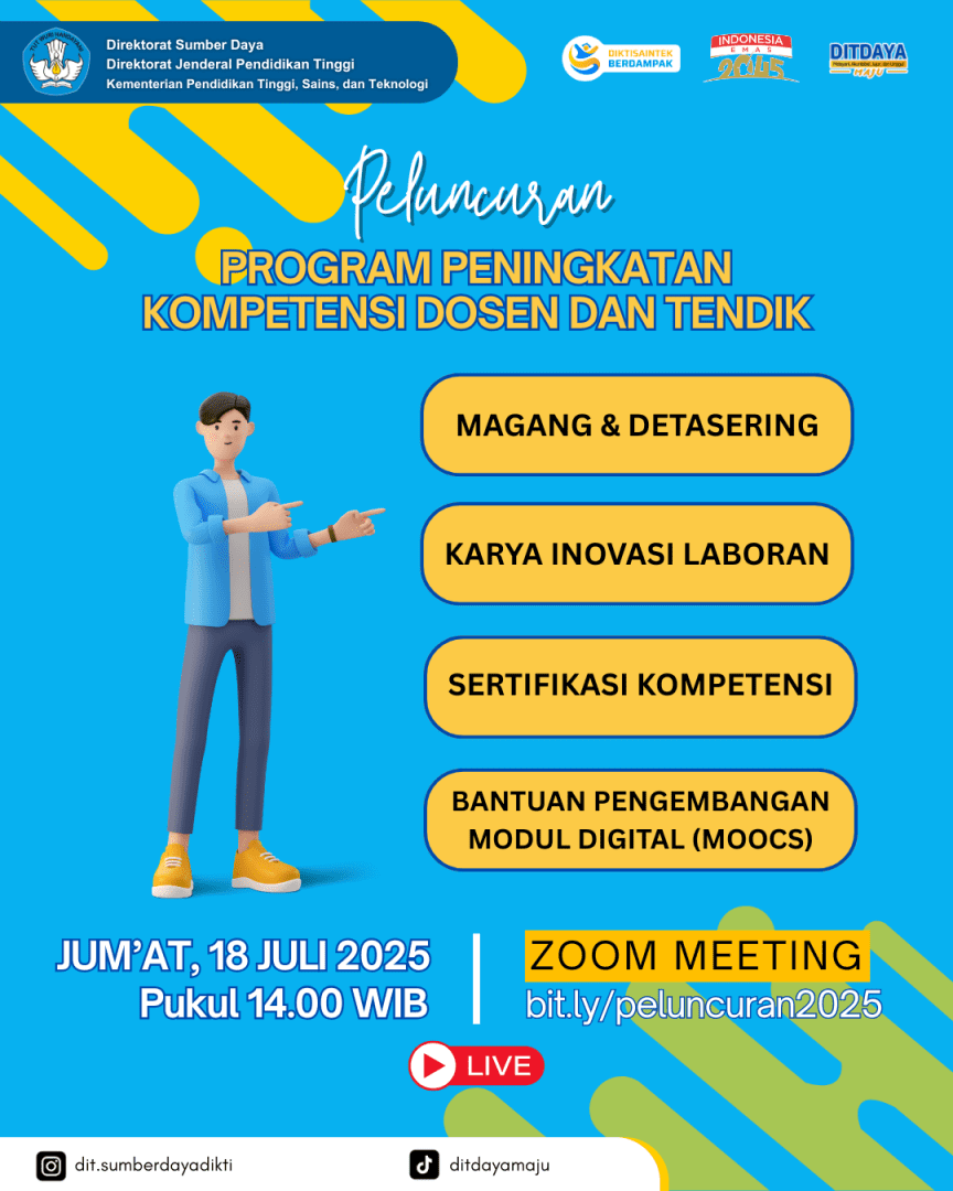 Undangan Peluncuran Program Kompetensi Dosen dan Tenaga Kependidikan Tahun 2025 - Universitas ...