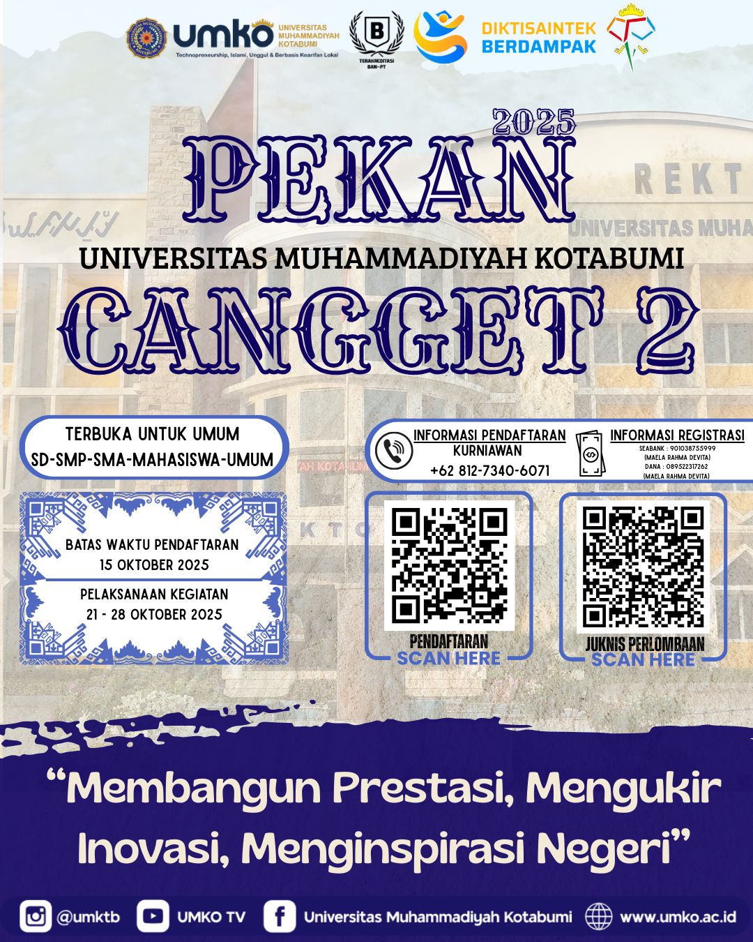 UMKO Gelar Pekan Cangget 2 Tahun 2025: Ajang Kompetisi dan Kreasi untuk ...